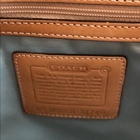 Coach | Bags | Coach Limited Edition Multistripe Straw Basket Bag ...